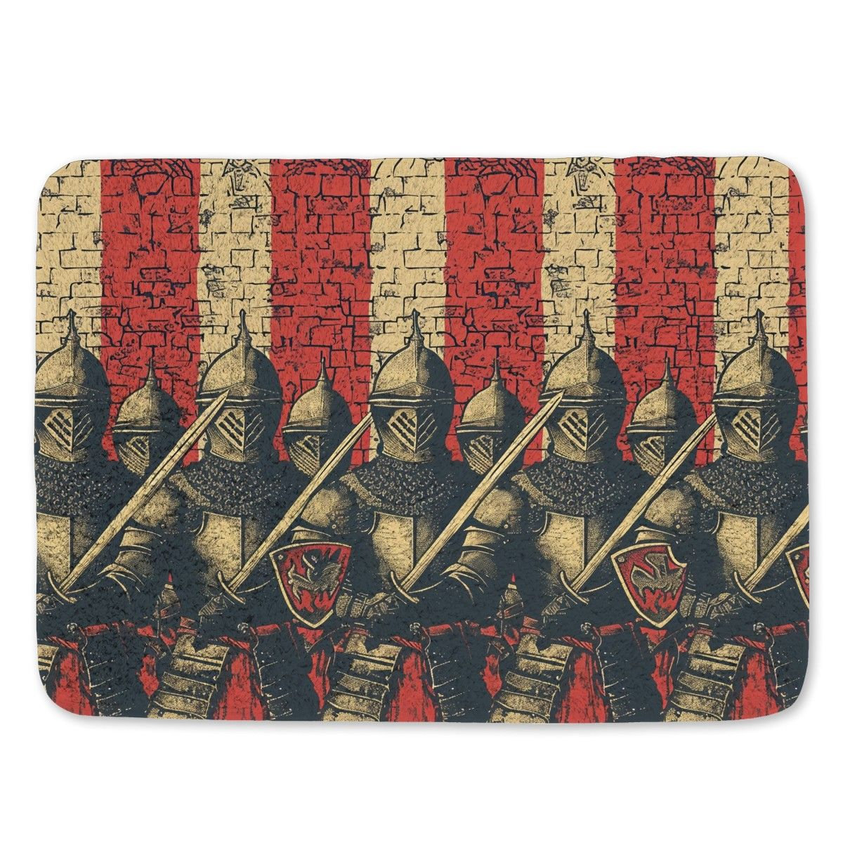 East Urban Home Knights Bath Mat History Bathroom Decor Medieval ...
