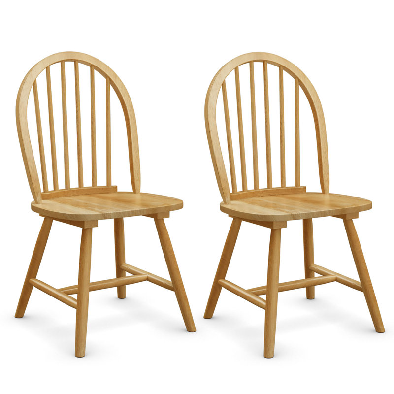 August Grove® Millen Windsor Back Side Chair in Natural & Reviews | Wayfair