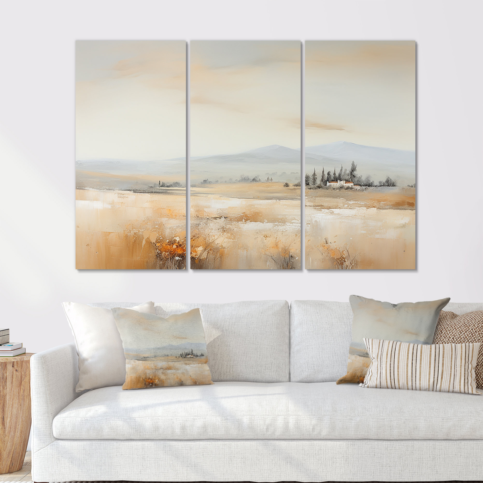 August Grove® Countryside Minimal Scenery I - Countryside Wall Art Set ...