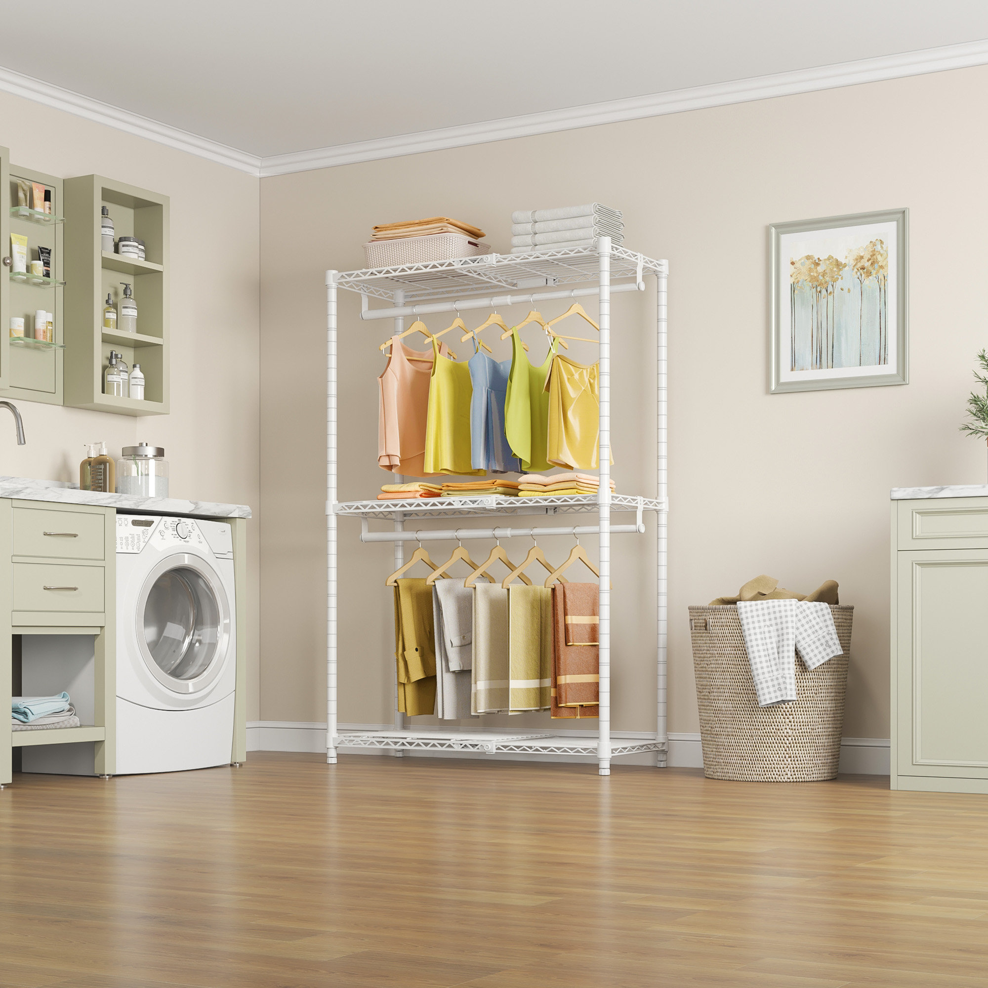 VIPEK X1 Expandable Clothes Rack Heavy Duty Adjustable from 2' to 3'5 ...