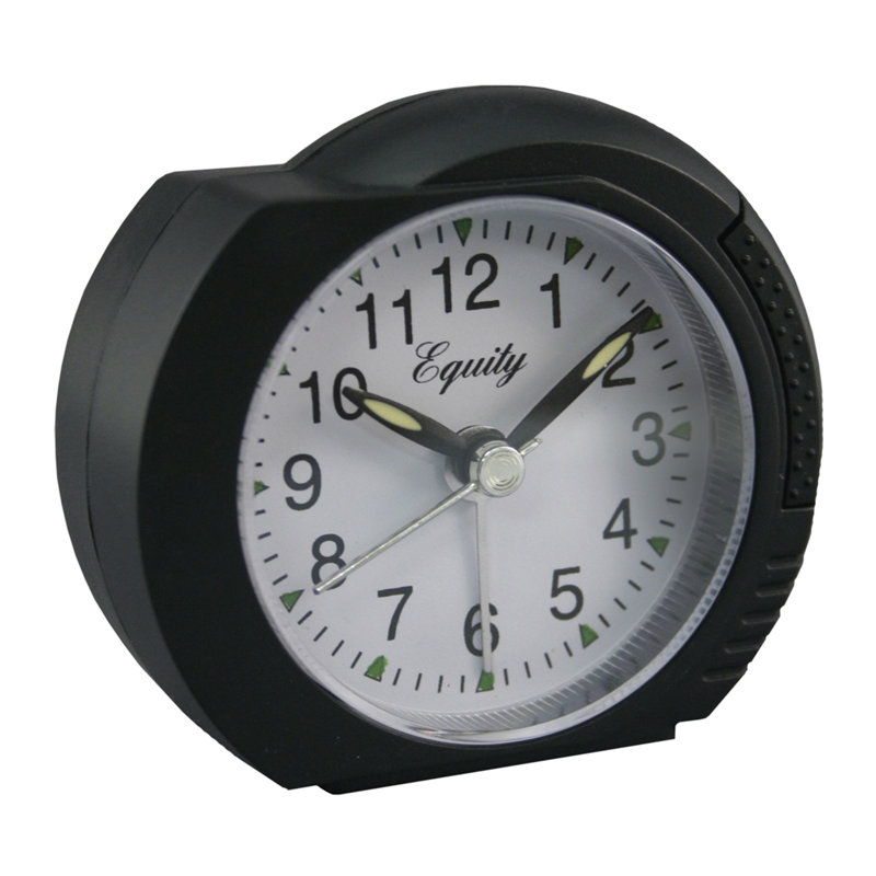 Ebern Designs Quartz Analog Alarm Clock With Lighted Dial | Wayfair