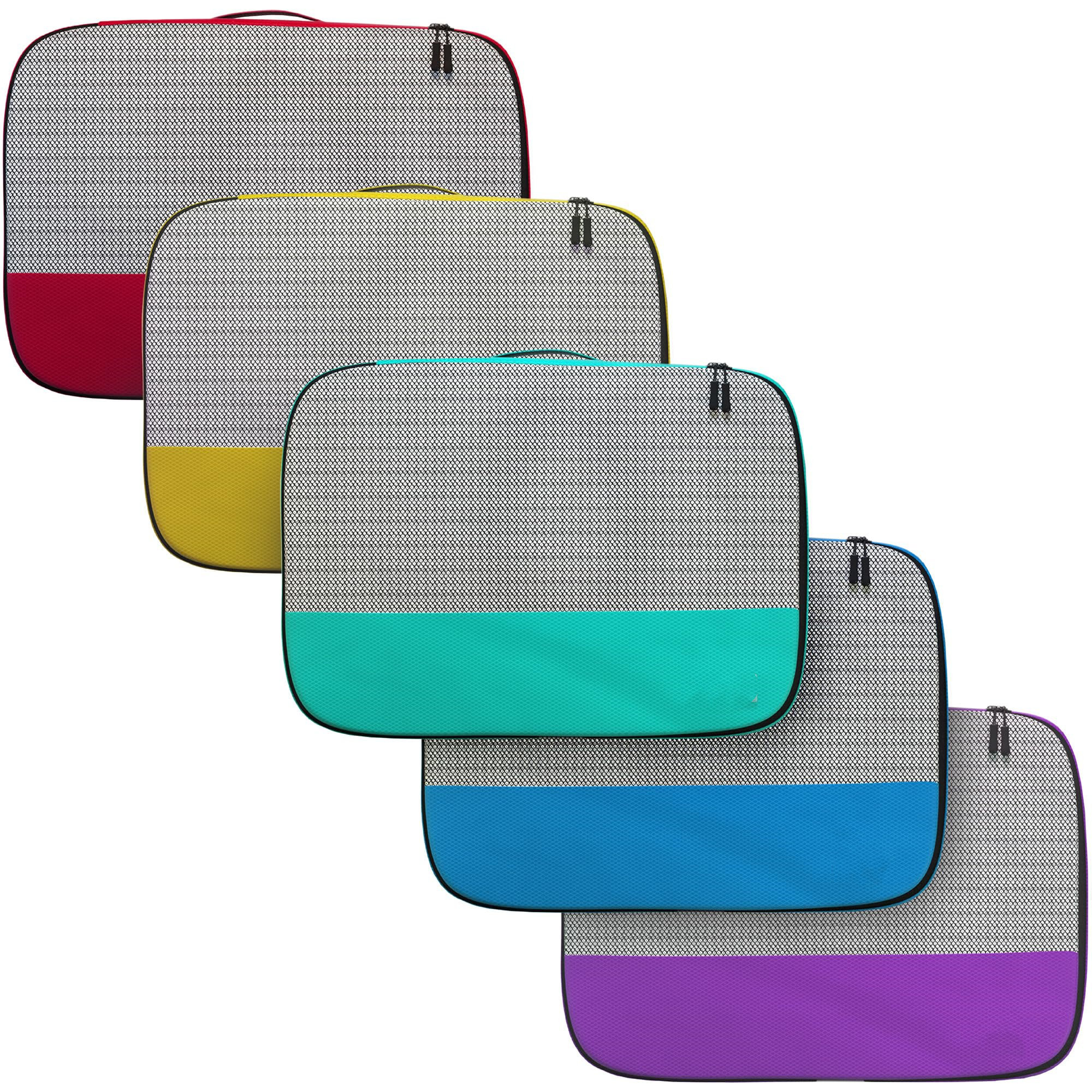 Latitude Run® Large Packing Cubes For Travel - 5Pc Packing Cubes For ...