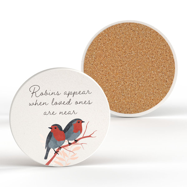 Happy Larry Robins Appear Coaster | Wayfair.co.uk