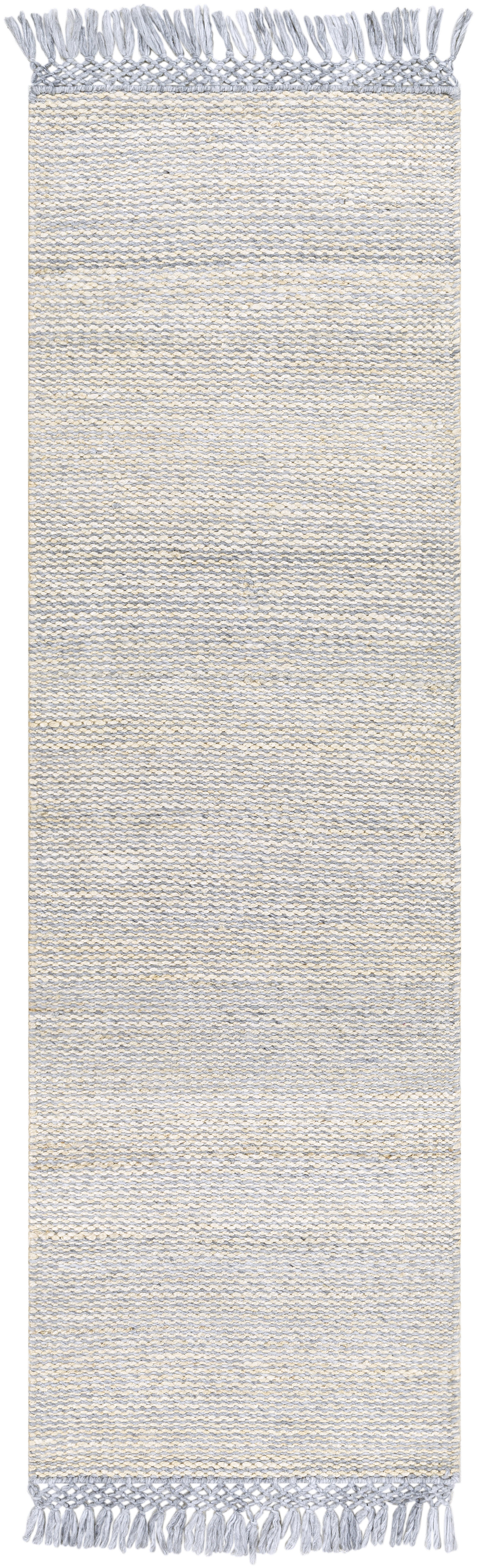 Highland Dunes Ellinor Handmade Cream/Medium Gray Area Rug | Wayfair