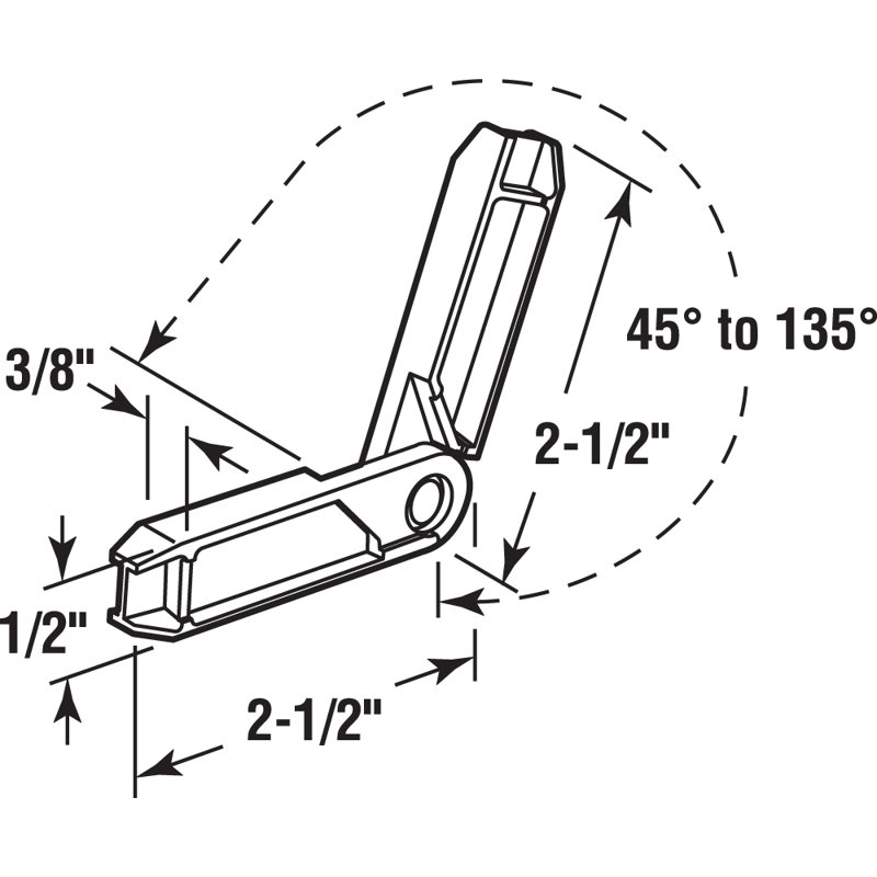 Prime-Line Screen Frame Corner, Black Plastic | Wayfair
