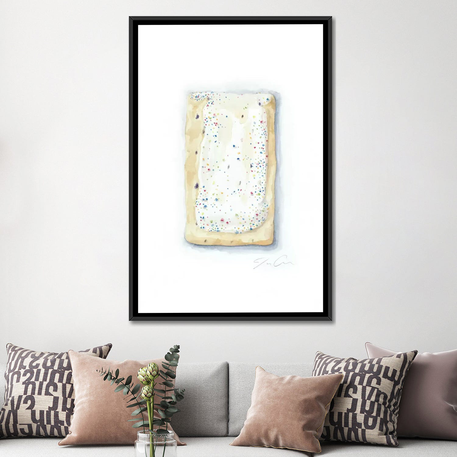 Isabelle & Max™ Ziane Blueberry Pop-Tart Art | Wayfair