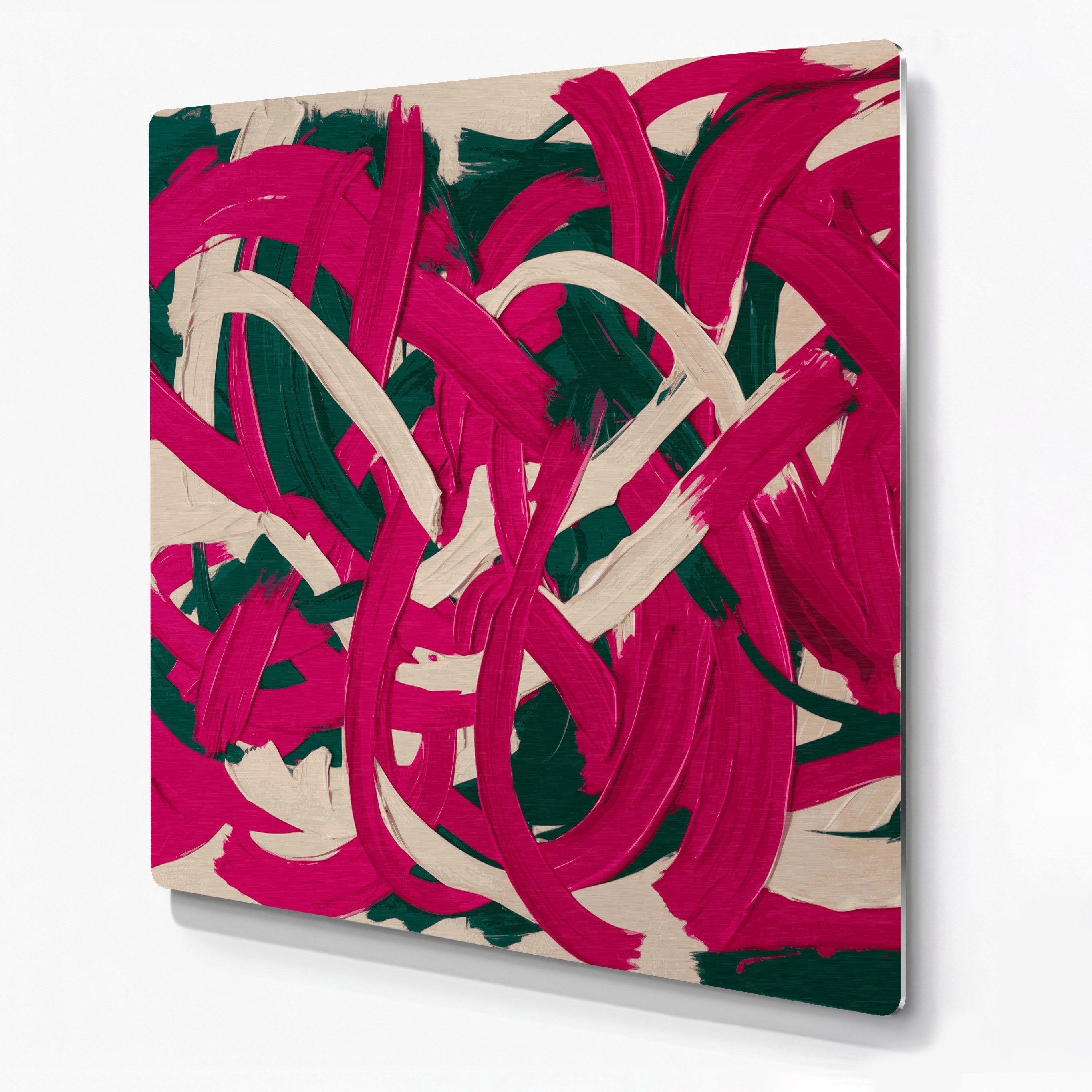 Ivy Bronx Neo Expressionism 39 Red Metal Wall Art | Wayfair