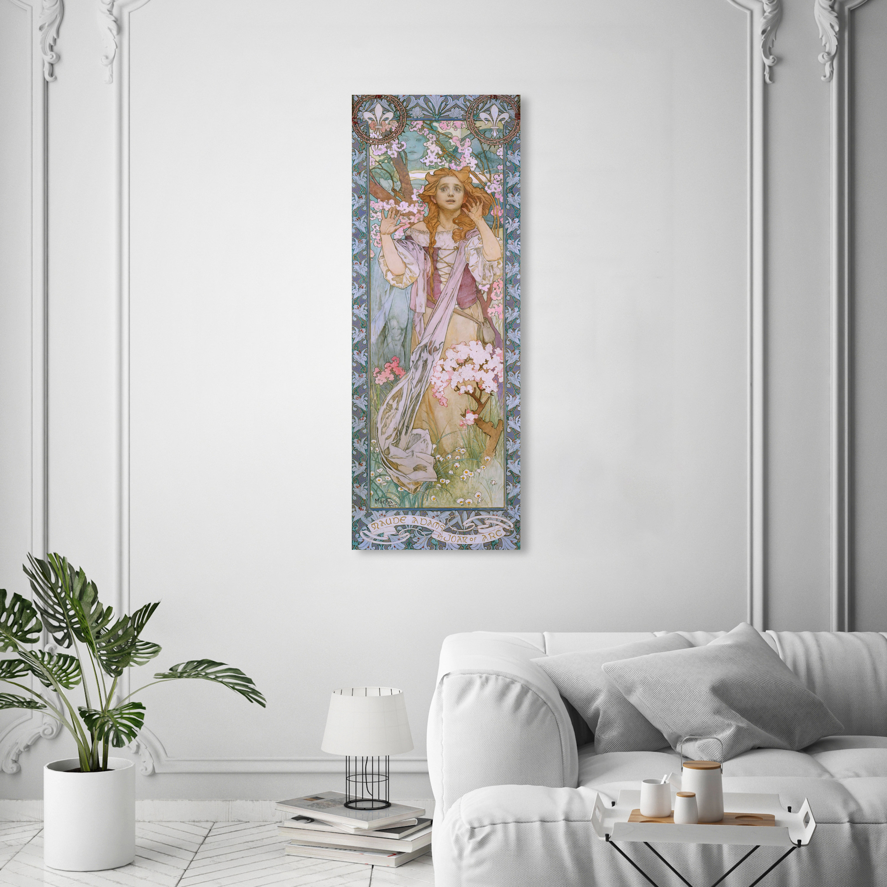 Oliver Gal Prints Joan of Arc by Alphonse Mucha - Painting on Canvas ...