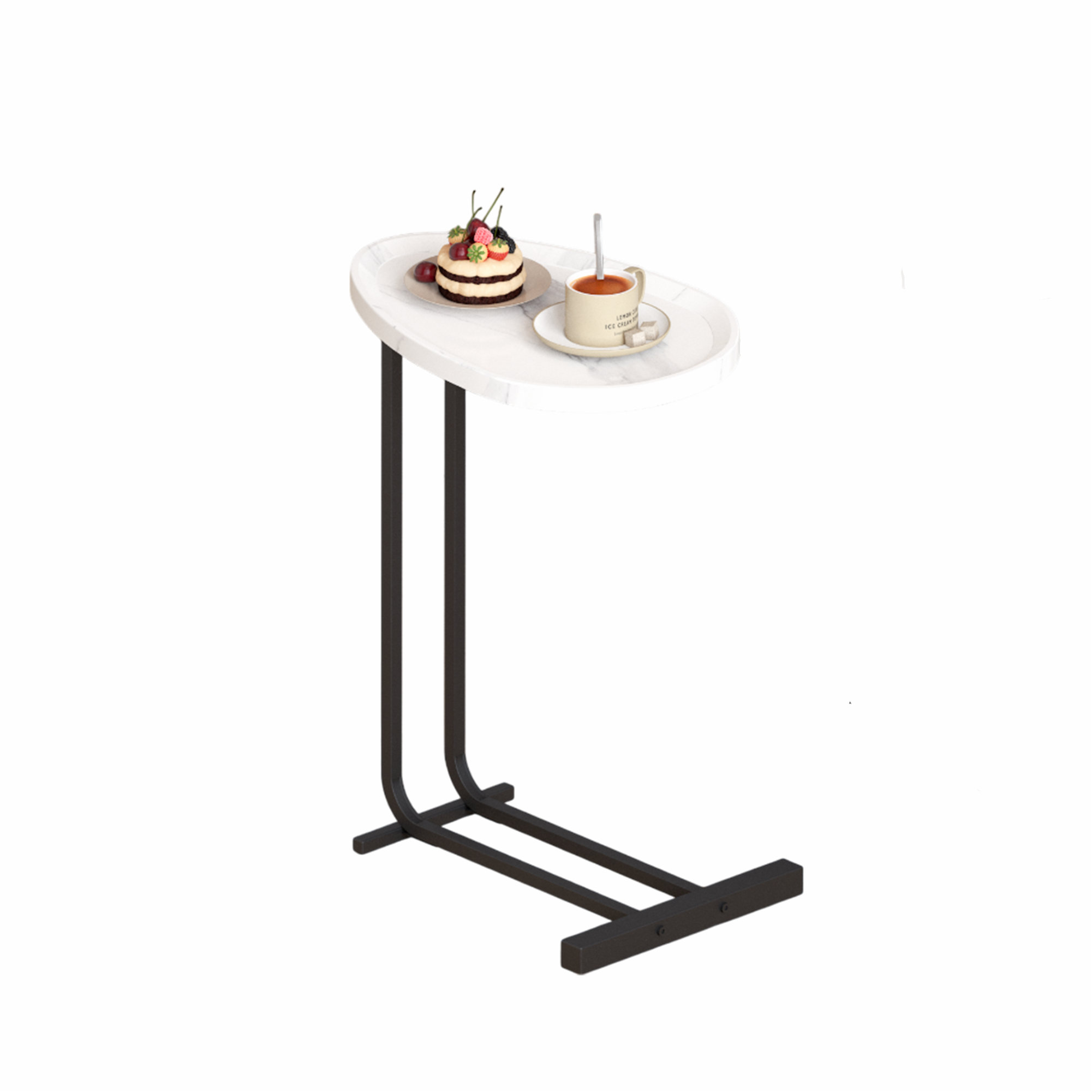 Ebern Designs Single Side Table, End Table, Small Table With Metal ...