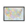 Home Magnetics Framed Magnetic Travel USA Map & Reviews | Wayfair