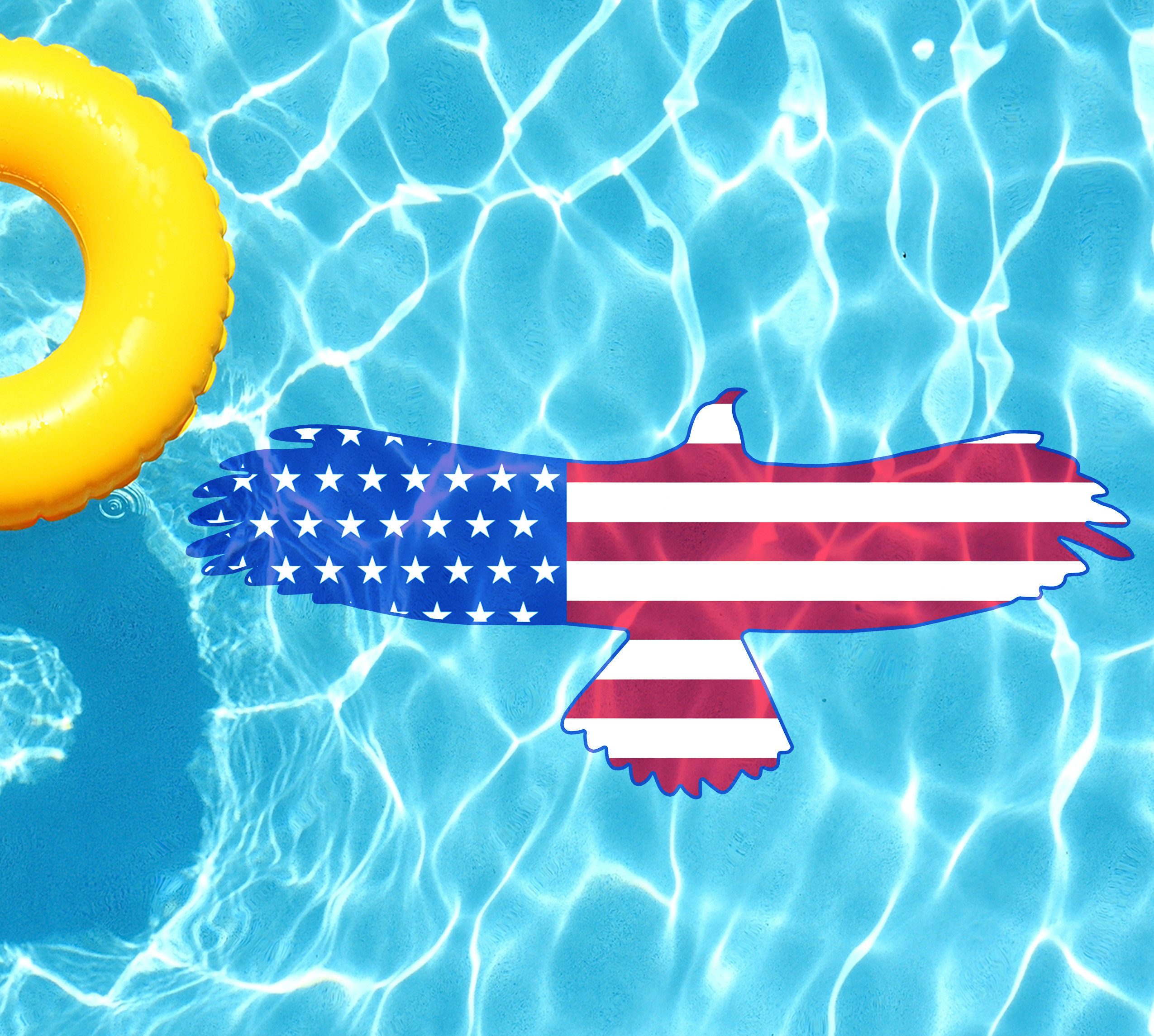 Trinx American Eagle Flag Underwater Pool Mat Tattoo - Wayfair Canada