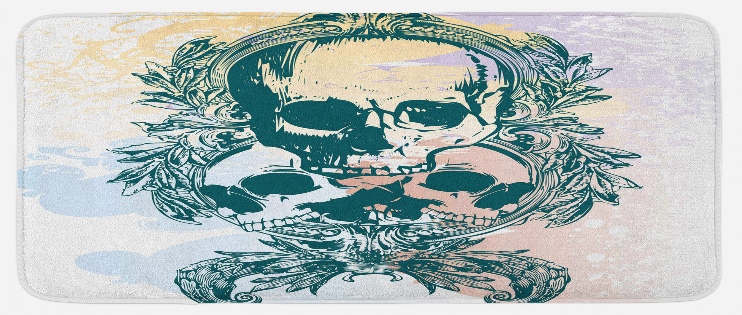 East Urban Home Skull Kitchen Mat | Wayfair