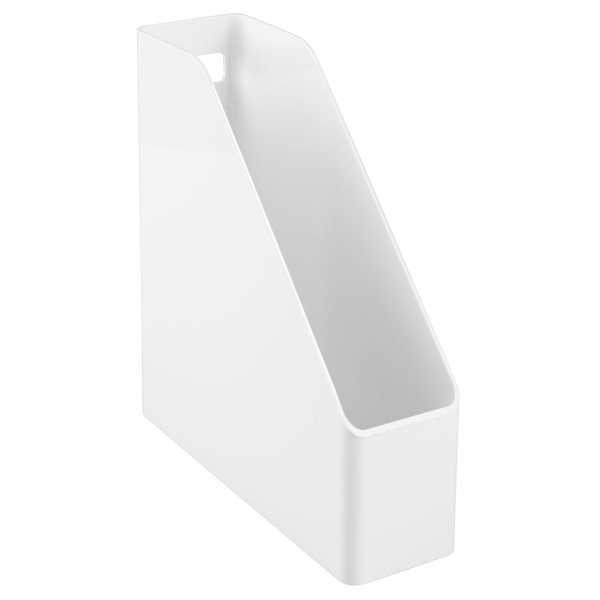 mDesign Plastic Slim Vertical File Folder Storage Organizer Bin ...