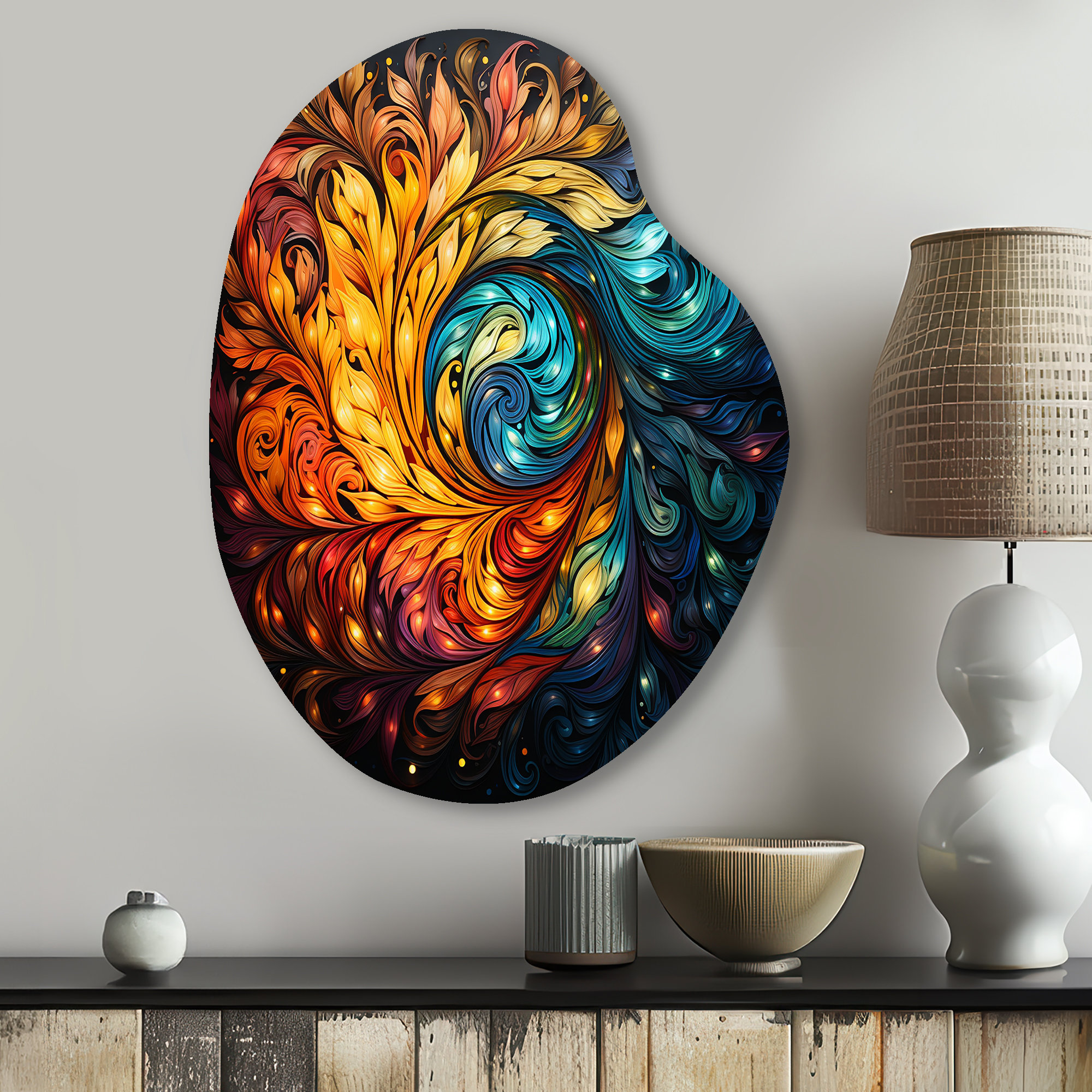 Design Art Colorful Indian Art Mystic Rangoli III - Indian Art ...