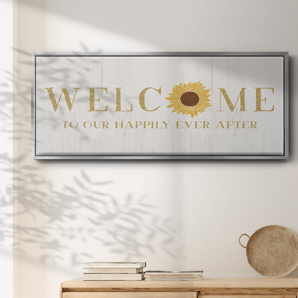 Red Barrel Studio® Welcome Happily Ever After- Framed Canvas | Wayfair
