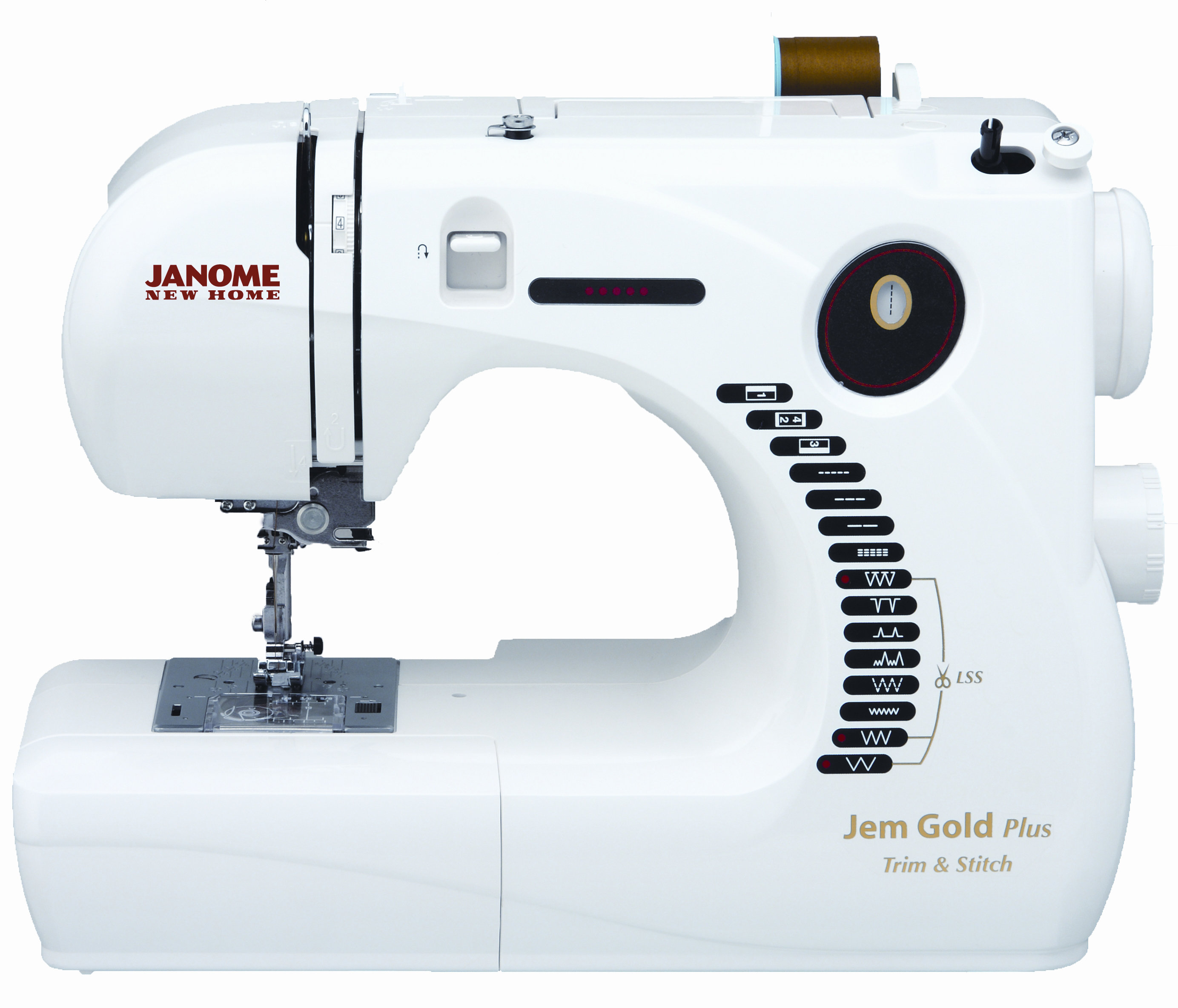 Janome 661G Jem Gold Plus Trim and Stitch Sewing Machine | Wayfair