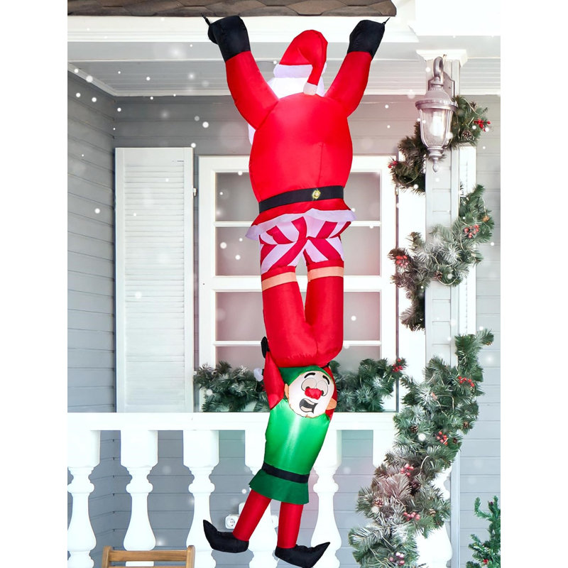 The Holiday Aisle® The 8 FT Hanging Christmas Inflatables Decoration ...