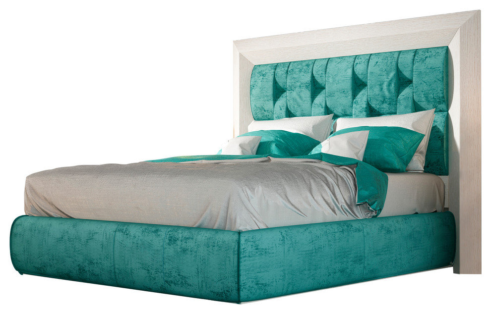 Hispania Home Solid Wood and Upholstered Standard Bed | Wayfair