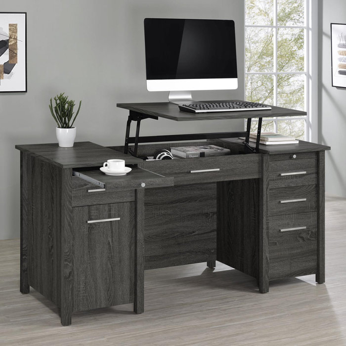 Latitude Run® Leelin Adjustable Computer Desk & Reviews | Wayfair