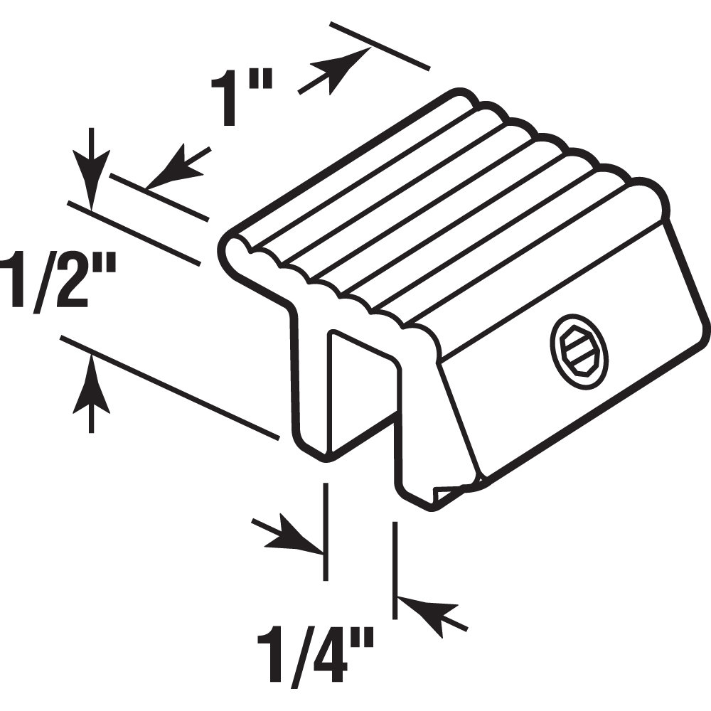 Prime-Line Aluminum Tamper Resistant Sliding Window Lock, Fits 1/4 inch ...