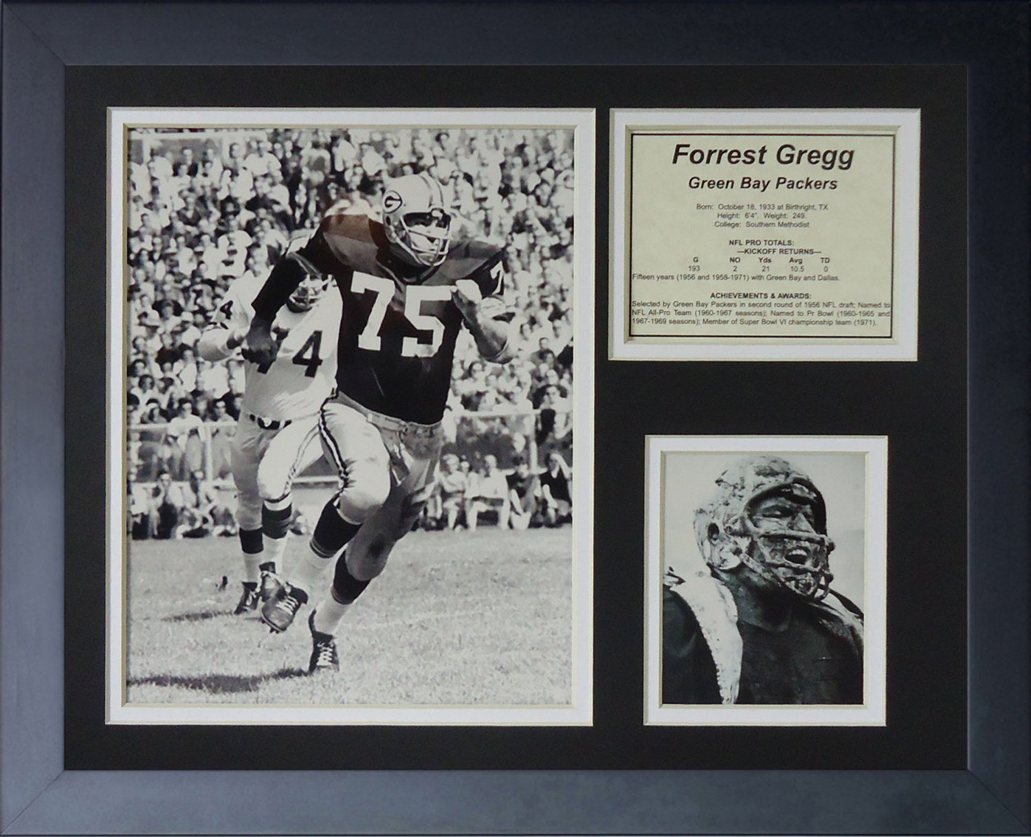 Legends Never Die Forrest Gregg Framed Memorabilia | Wayfair