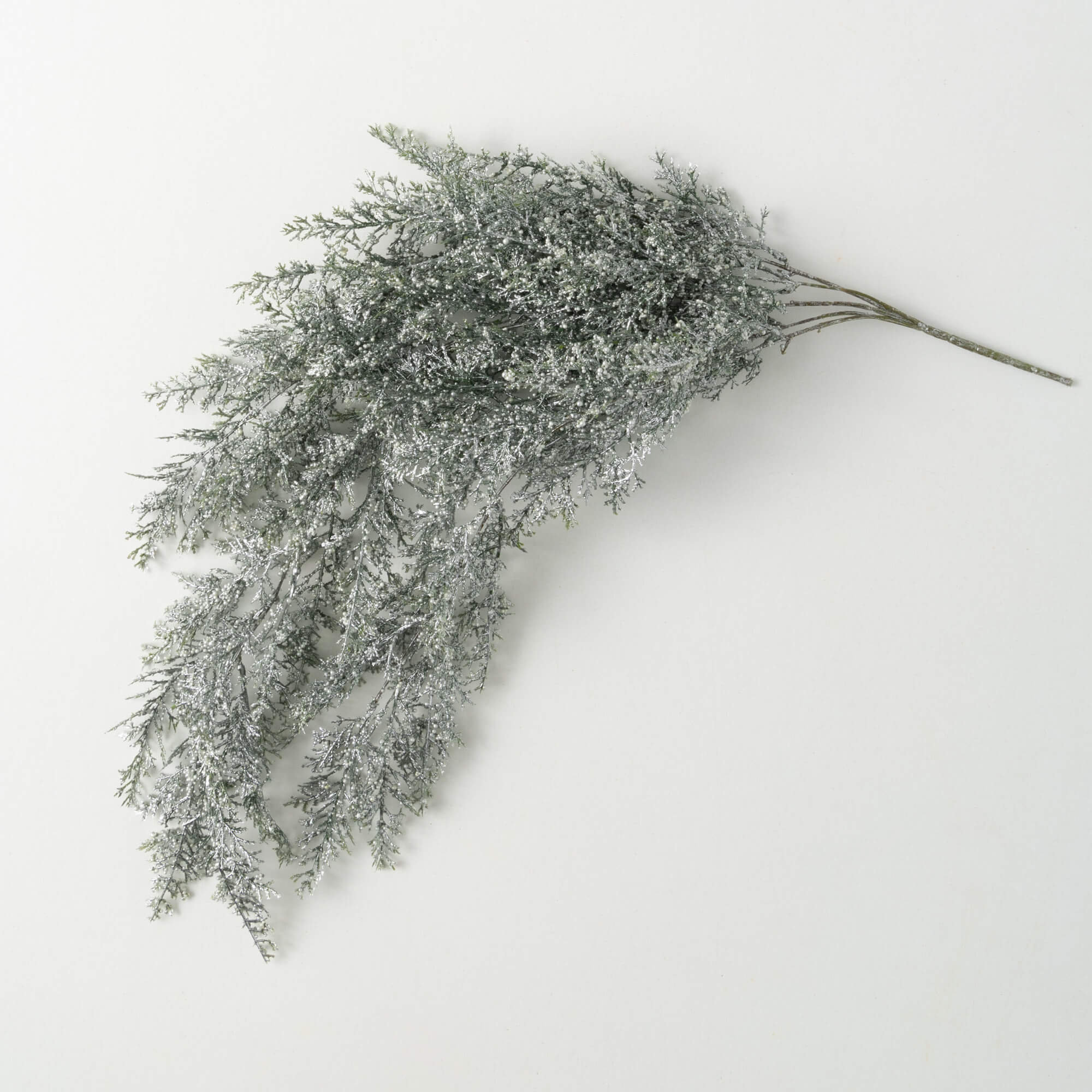 Primrue 34" Artificial White Bubble Cedar Swag, Green | Wayfair