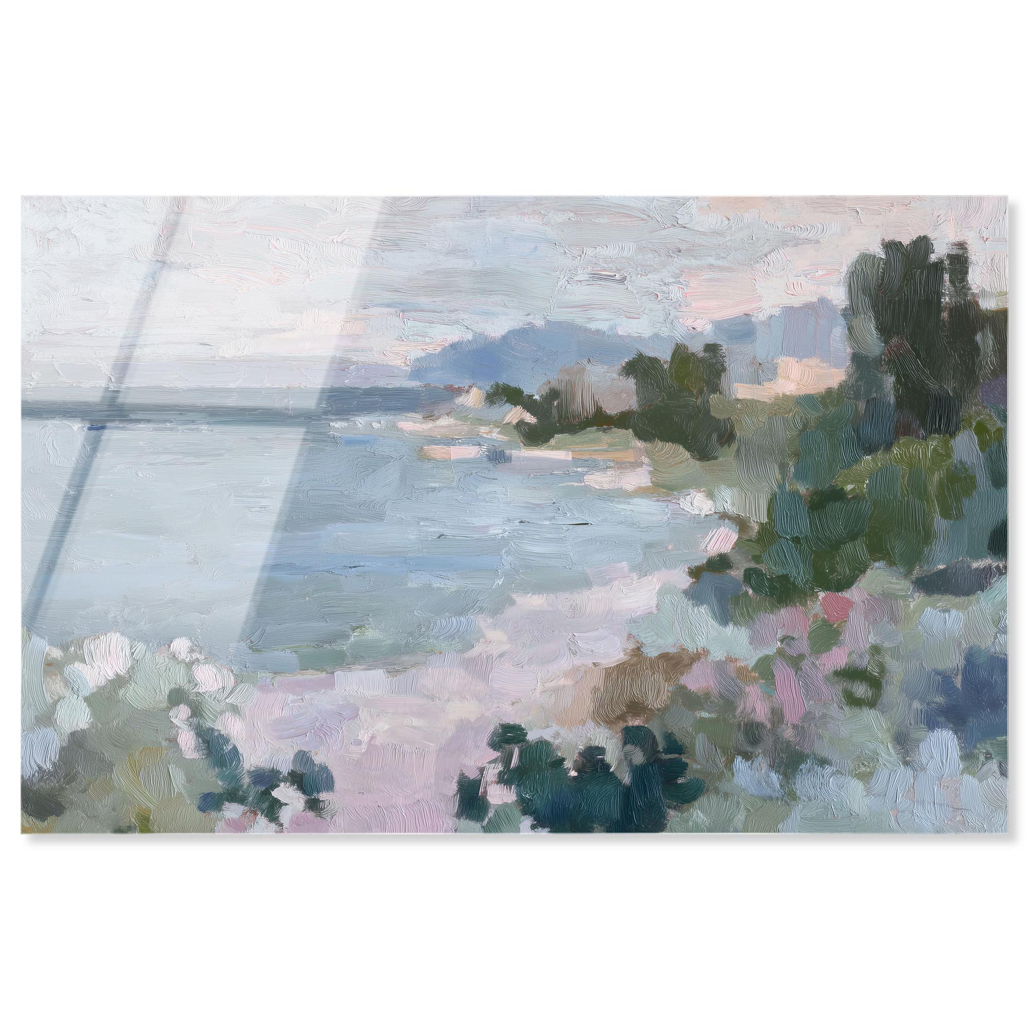 House of Hampton® Coastal Haze II Acrylic Print Blue Wall Decor by Art ...