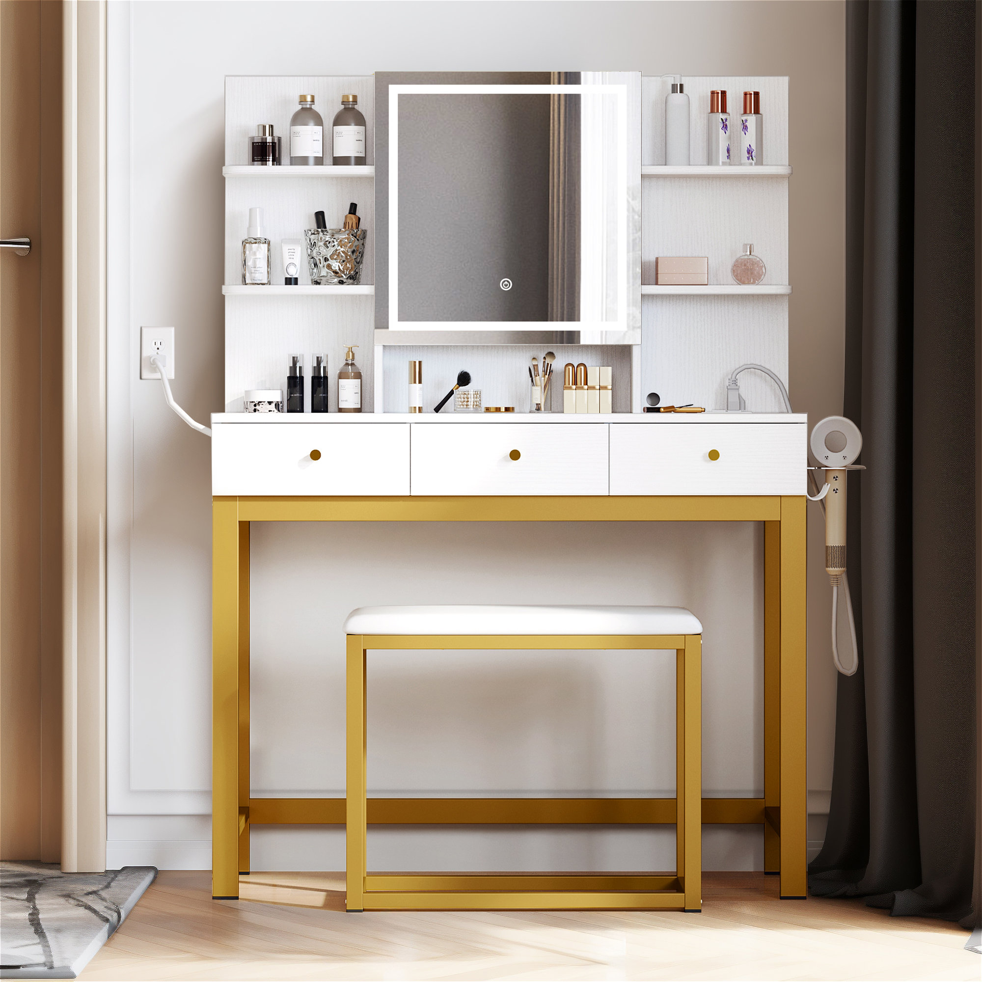 Mercer41 Makeup Vanity - Wayfair Canada