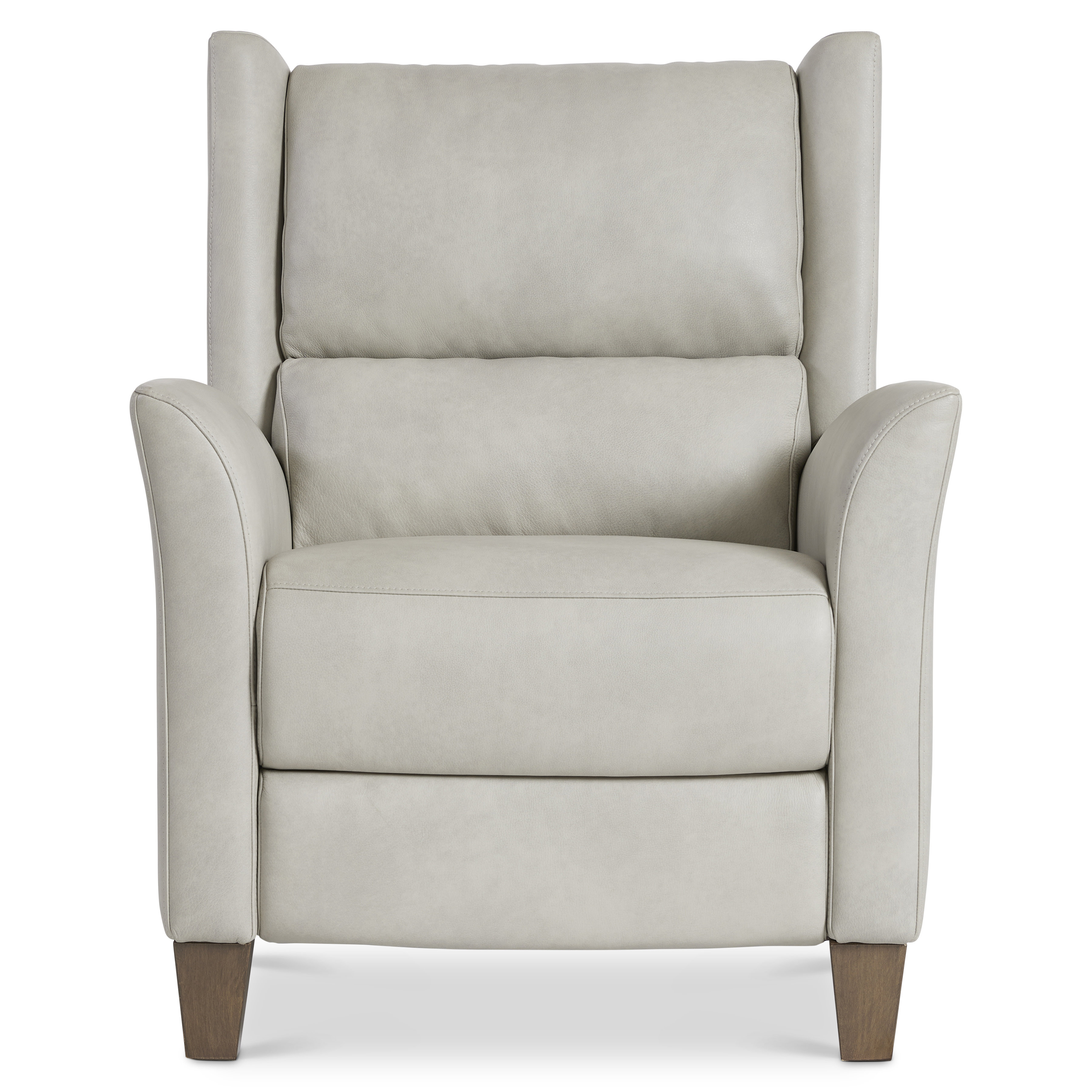 Bernhardt Weller 32.3" Wide Genuine Leather Power Wing Chair Recliner ...