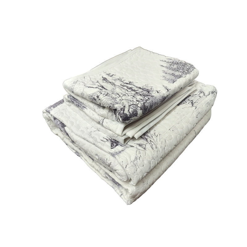 De Leon Collections Lodge Toile Lodge Toile Moose & Bear Woodland ...