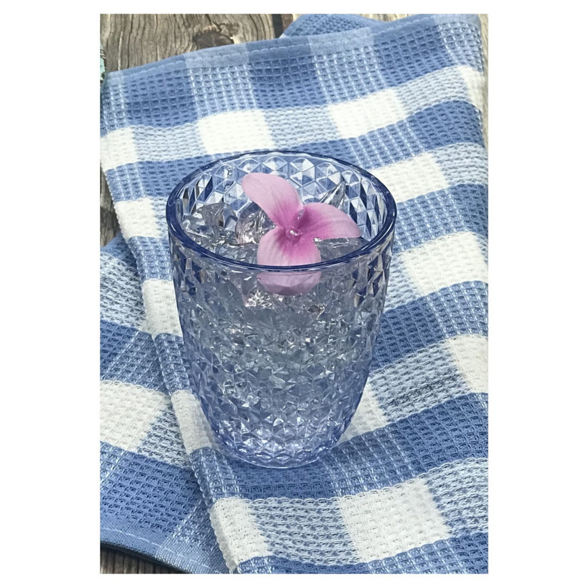 Brayden Studio® Diamond Cut Acrylic Glasses Drinking Set of 4 | Wayfair