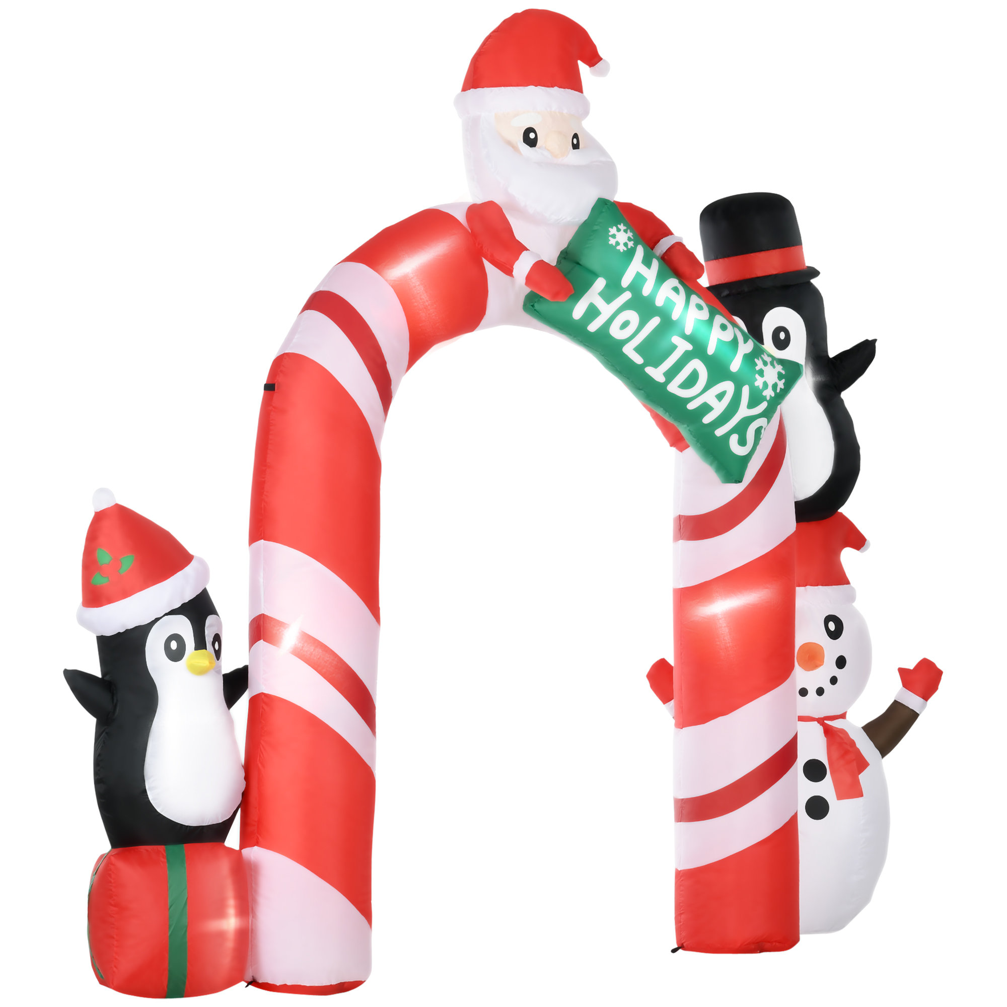 The Holiday Aisle® Giant 10Ft Christmas Inflatables Decorations Archway ...