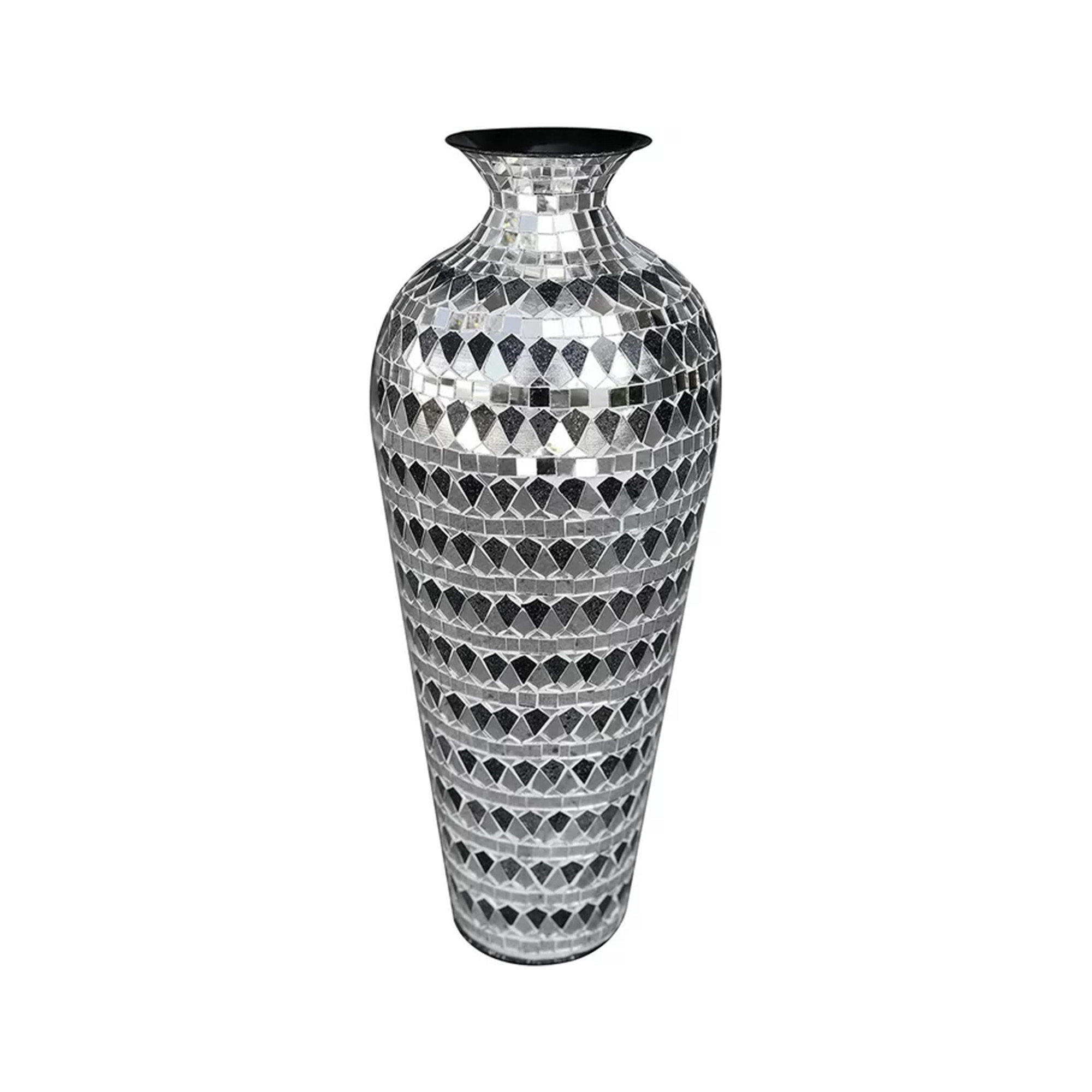 World Menagerie Amparo Decorative Tall Floor Vase, 20" Tall vase, Glass ...
