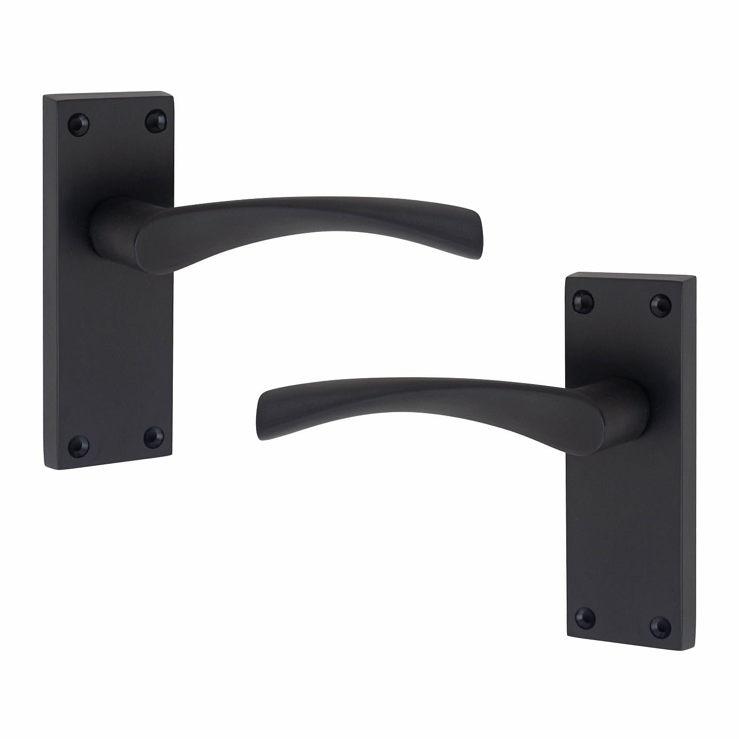 Brayden Studio 4 Pairs Victorian Scroll Astrid Door Handles Latch in ...
