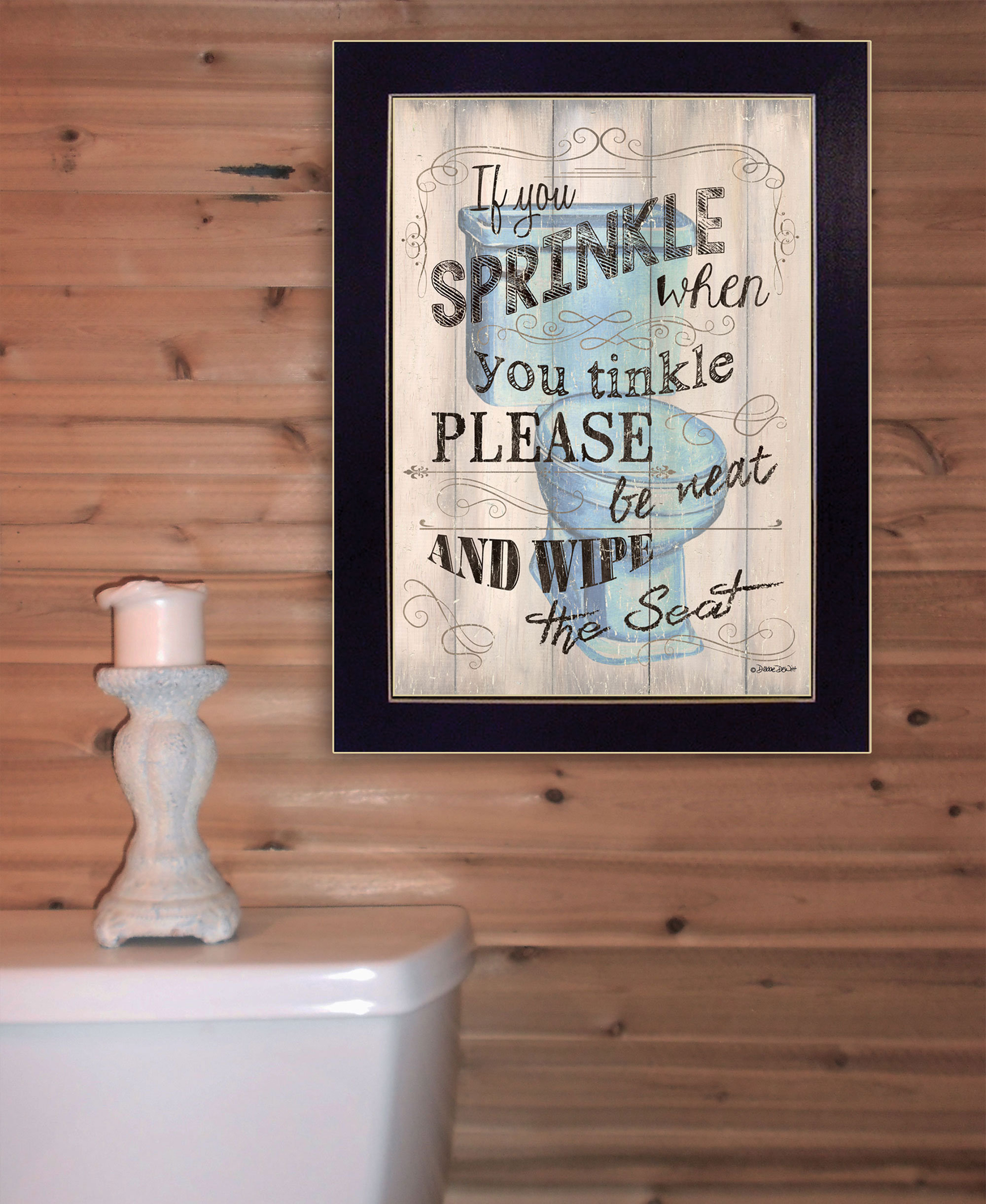 Trinx If You Sprinkle When You Tinkle Framed Wall Art for Living Room ...