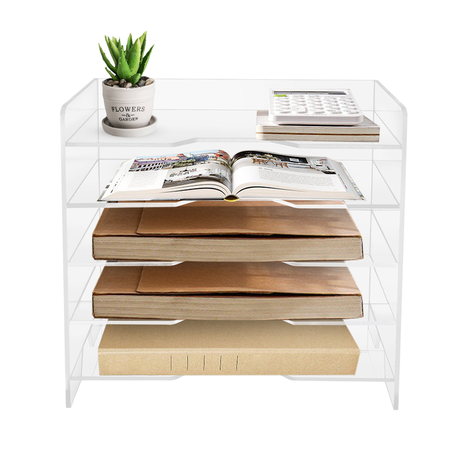 Inbox Zero Portable Tabletop File Box Organizer | Wayfair