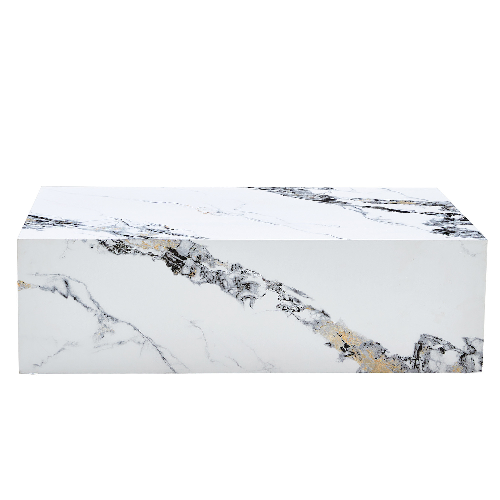 Wrought Studio™ Modern MDF Coffee Table With Marble Pattern - Stylish ...
