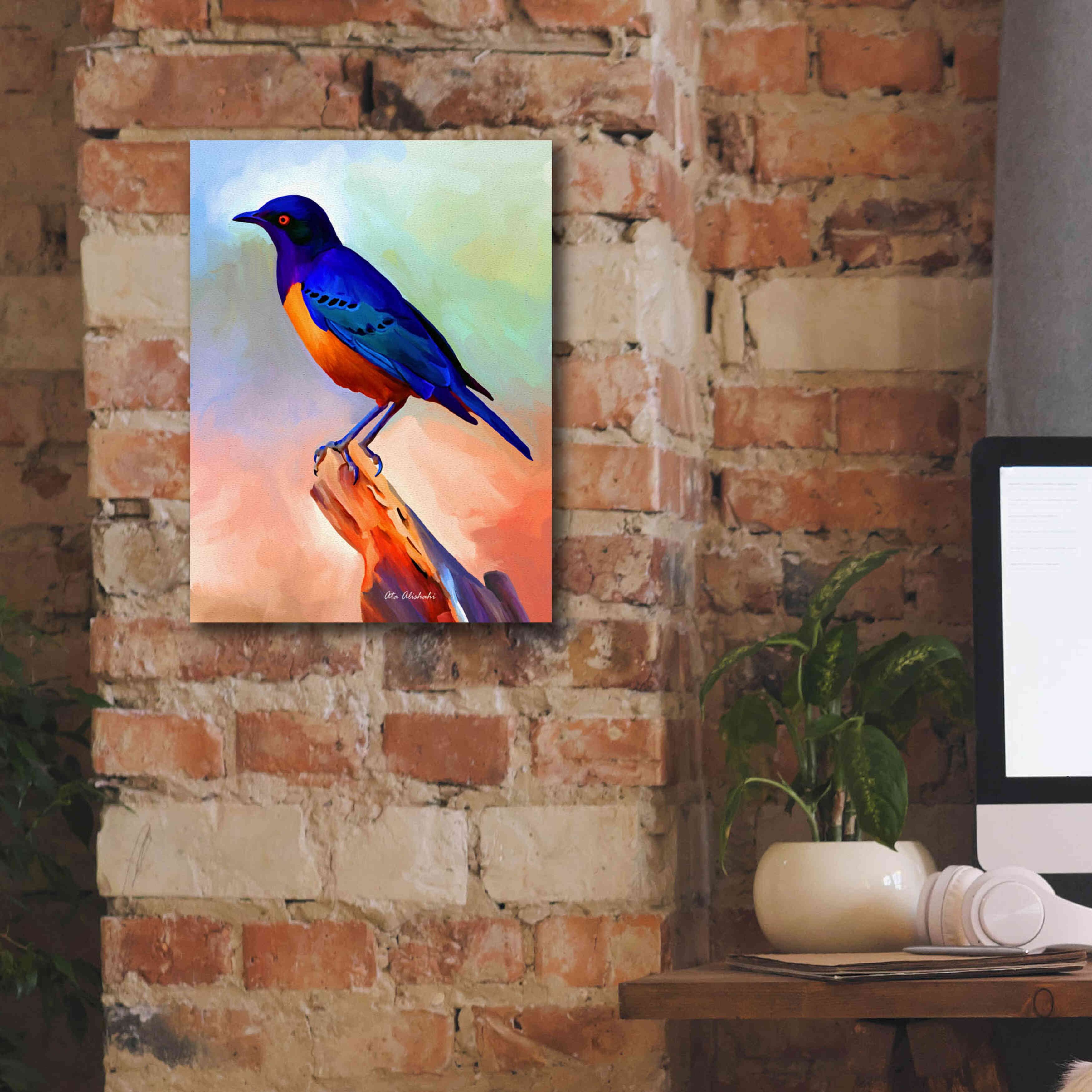 Red Barrel Studio Epic Graffiti 'Bird' By Ata Alishahi, Giclee Canva ...