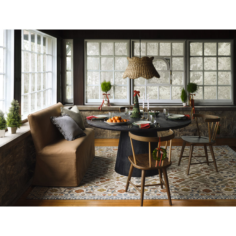 Birch Lane™ Spataro Mango Solid Wood Pedestal Dining Table & Reviews ...