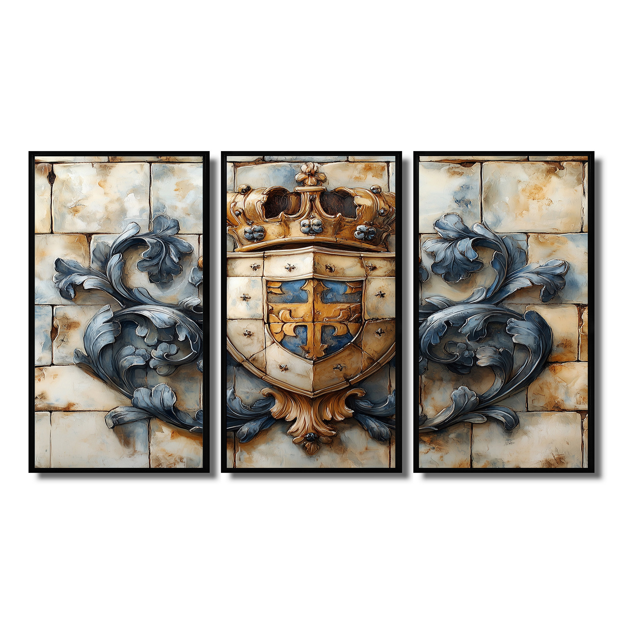 Astoria Grand Stately Coat Of Arms Old England Embleem III - Army Wall ...