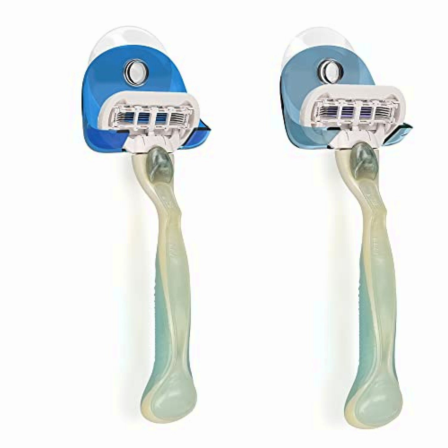 Latitude Run® DualGrip Razor Holder: Suction Cup & Self-Adhesive Shaver ...