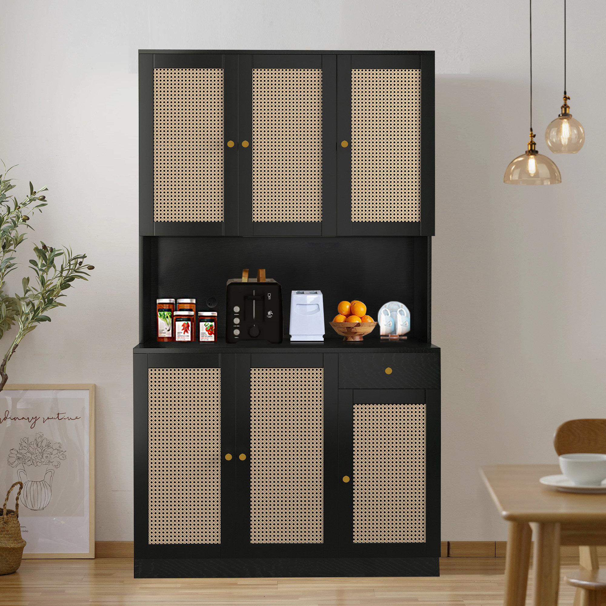 Bay Isle Home™ Handrahan 70.8'' Kitchen Pantry with 6 Door & Reviews ...