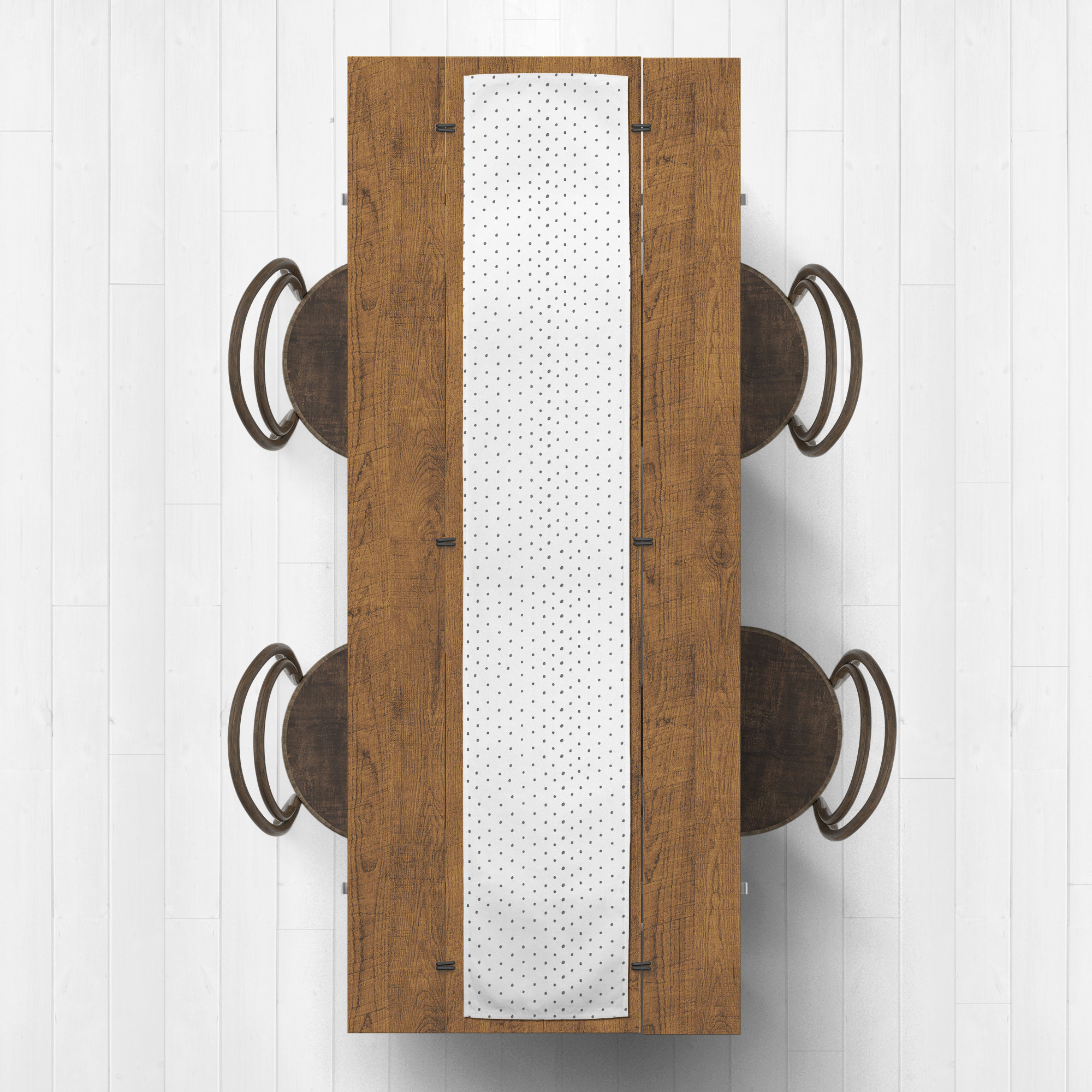 Latitude Run® Polka Dots New Year's Table Runner | Wayfair