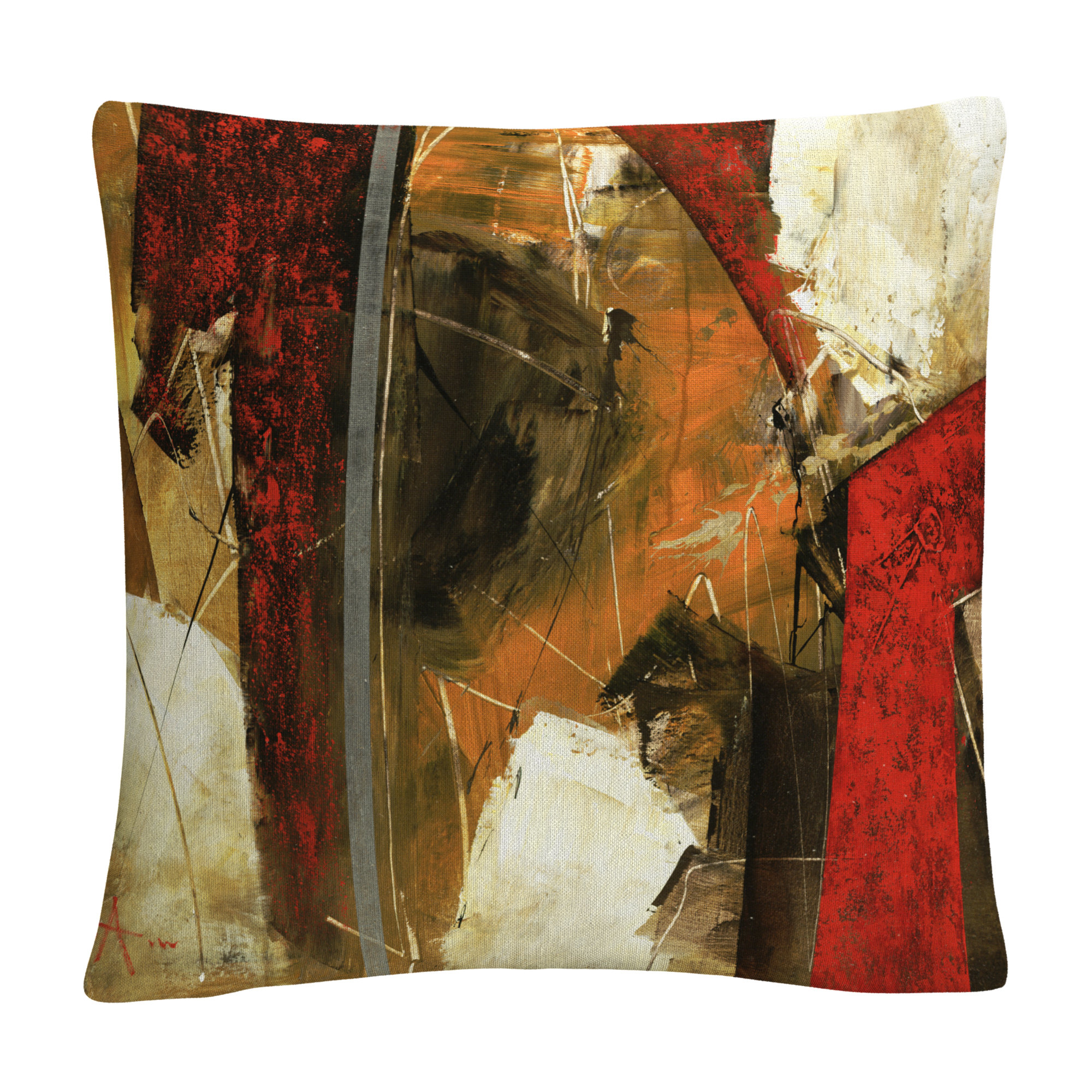 Trademark Fine Art Masters Fine Art Abstract IX Throw Pillow | Wayfair