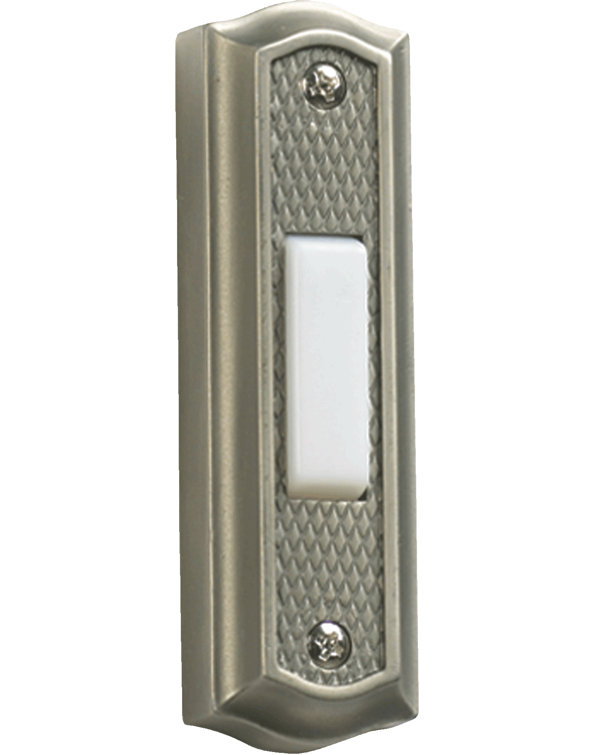 Charlton Home® Antique Silver Door Chime Button | Wayfair