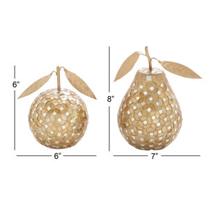 Etta Avenue™ 2 Piece Archibold Decorative Pear Apple Set & Reviews ...