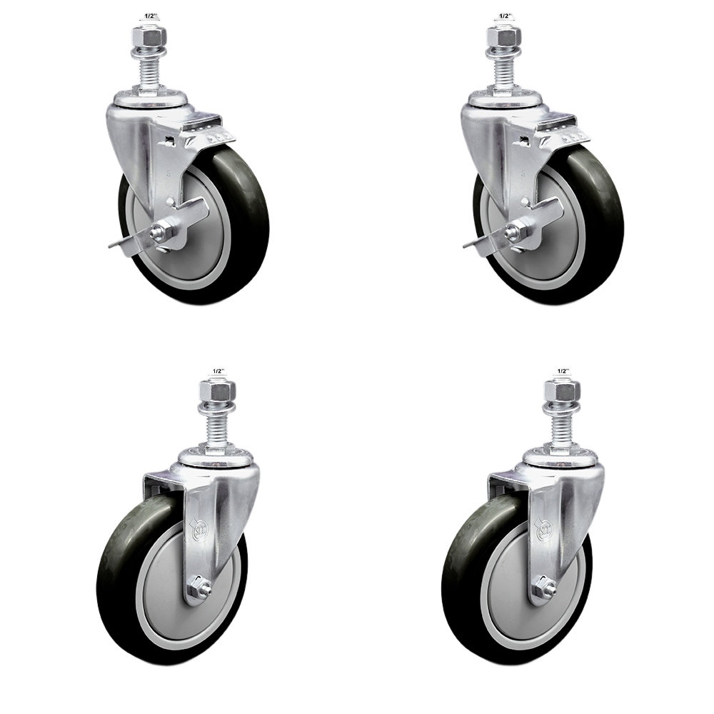 Service Caster Advance Tabco Replacement Caster Set with Brakes – SCC ...