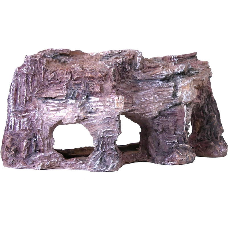 Penn Plax Grotto Natural Cliff Rock-Scape Cave Hide Out – Terrarium and ...