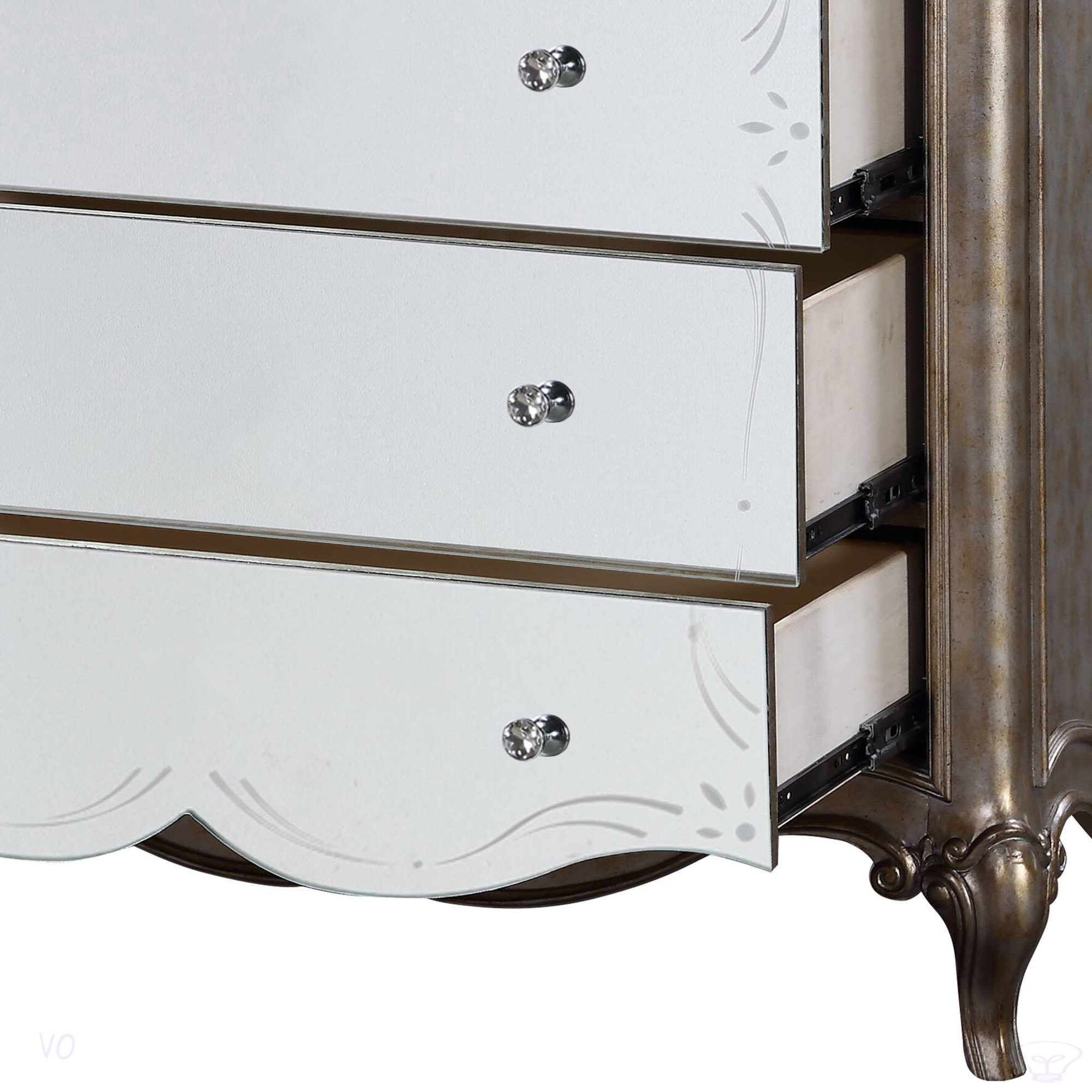 House of Hampton Esteban Antique Champagne Finish Chest - Wayfair Canada