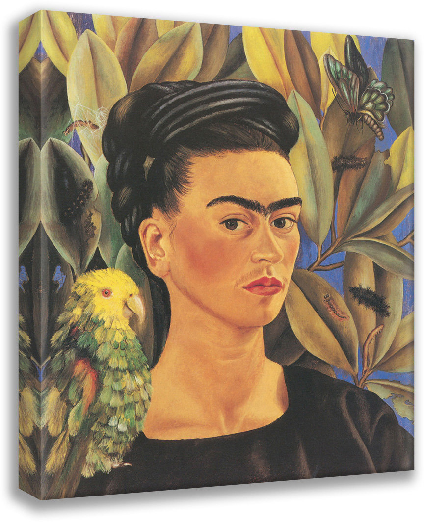 Lark Manor™ Self Portrait with Bonito by Frida Kahlo Gallery Wrapped ...